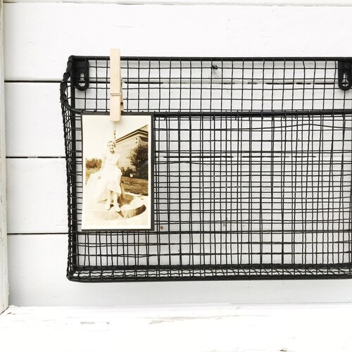 Wall Magazine Rack Wire Hanging File Holder New Office - Etsy