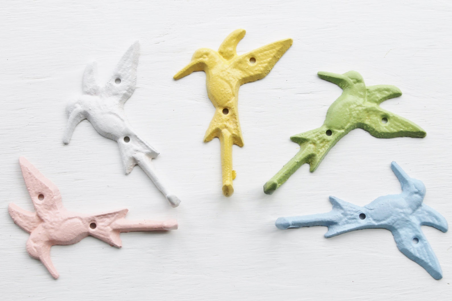 Hummingbird Hook Cast Iron Garden Decor-shabby Chic-summer - Etsy