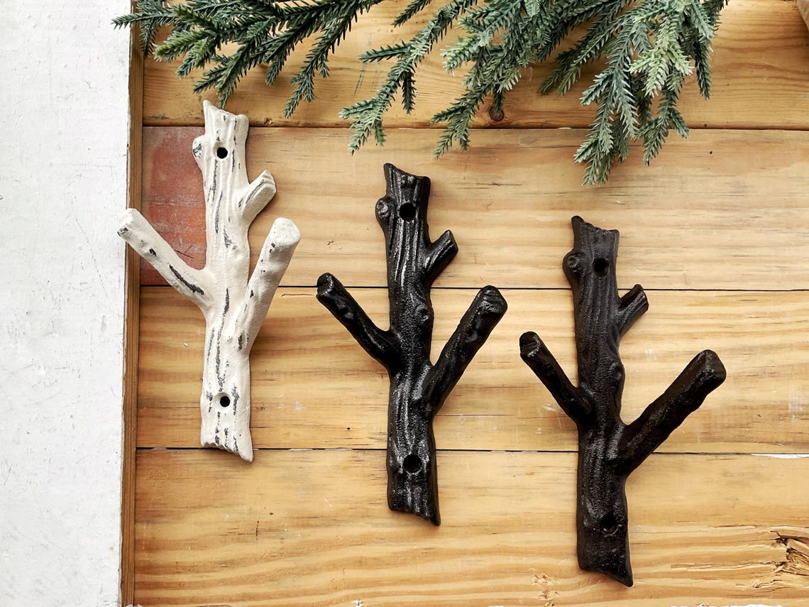 Branch Hook , Tree Branch Hook , Towel Hook Cast Iron Tree Branch Hook ...