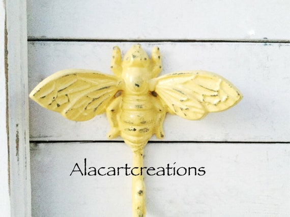 Bee Hive Hook . Honey Bee Honeycomb Buttercup Yellow Hook - Etsy