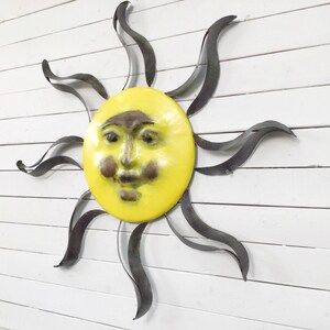 Aquamarine Sun Wall Decor Sun Wall Decor California Sun Smiling Sun