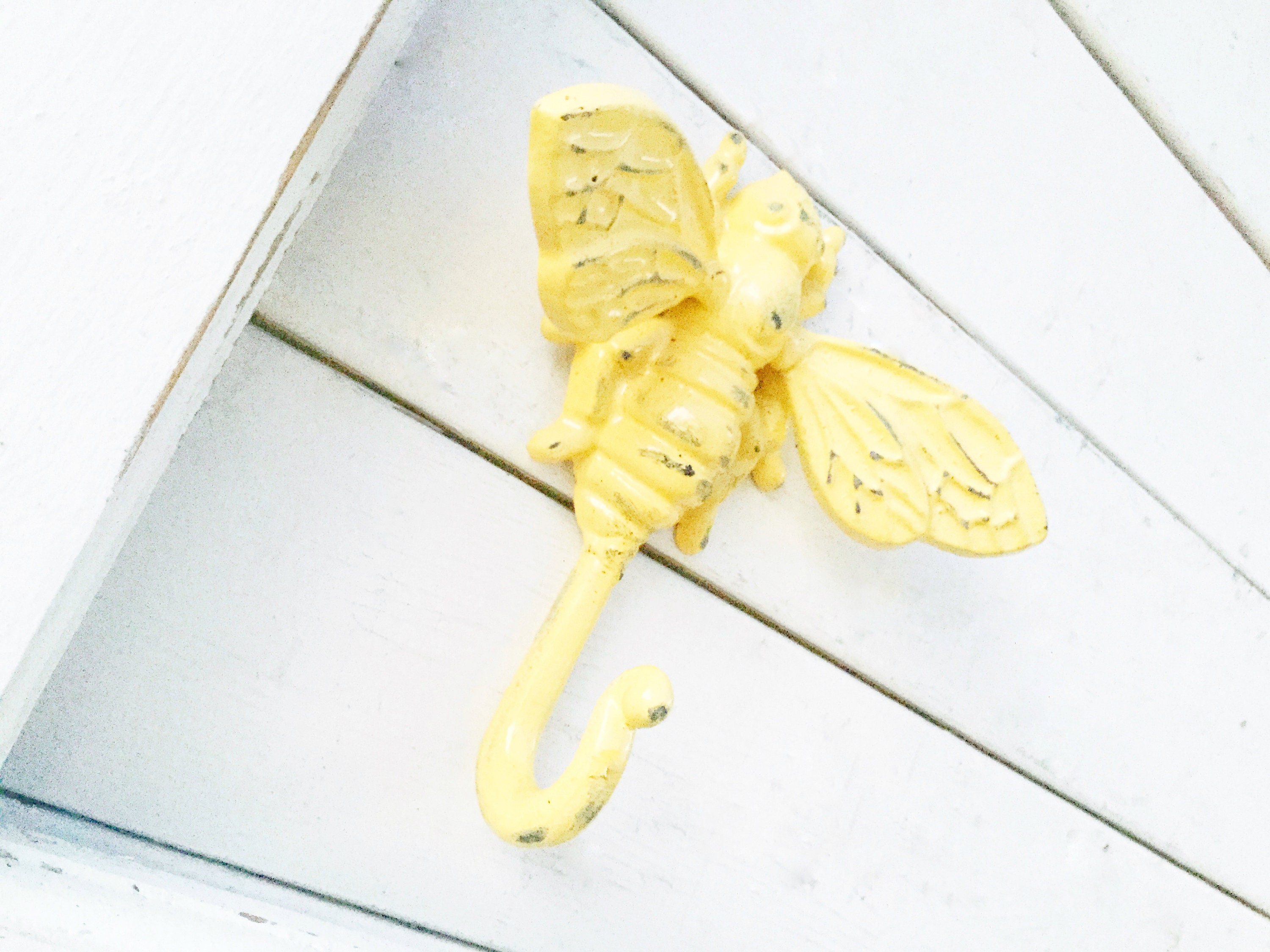 Bee Hive Hook . Honey Bee Honeycomb Buttercup Yellow Hook - Etsy