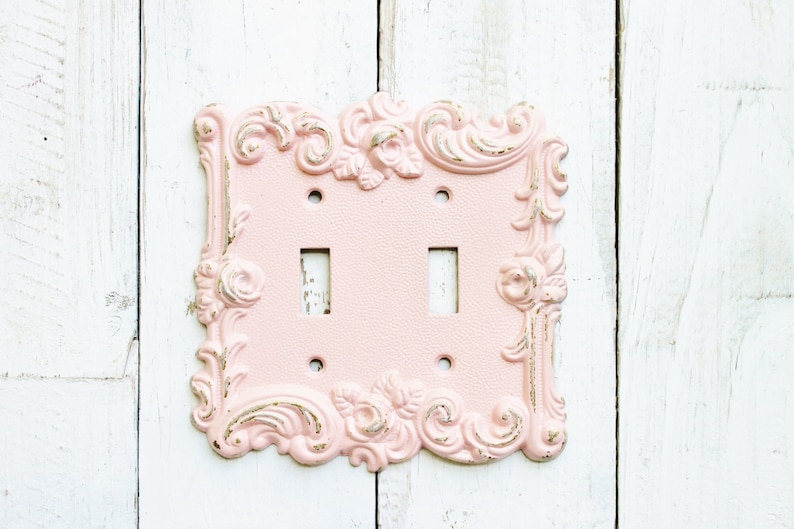 Spring Sale PINK Light Switch Cover Shabby Chic Light | Etsy