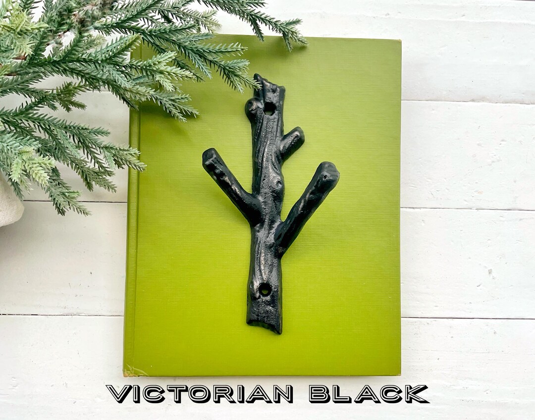 Decorative Twig Coat Hook Wall Hooks , Towel Hook Antique Metal Key ...
