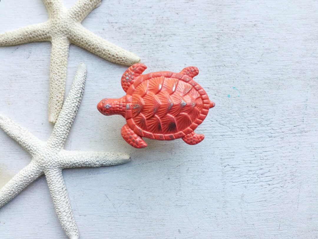 Sea Turtle , Metal Turtle Knob Nautical Turtle Decor Hardware Knobs ...