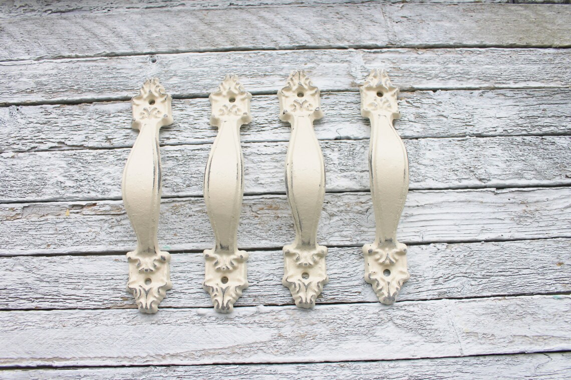 Cast Iron Pulls Shabby Chic Pulls Farmhouse Style Shabby - Etsy