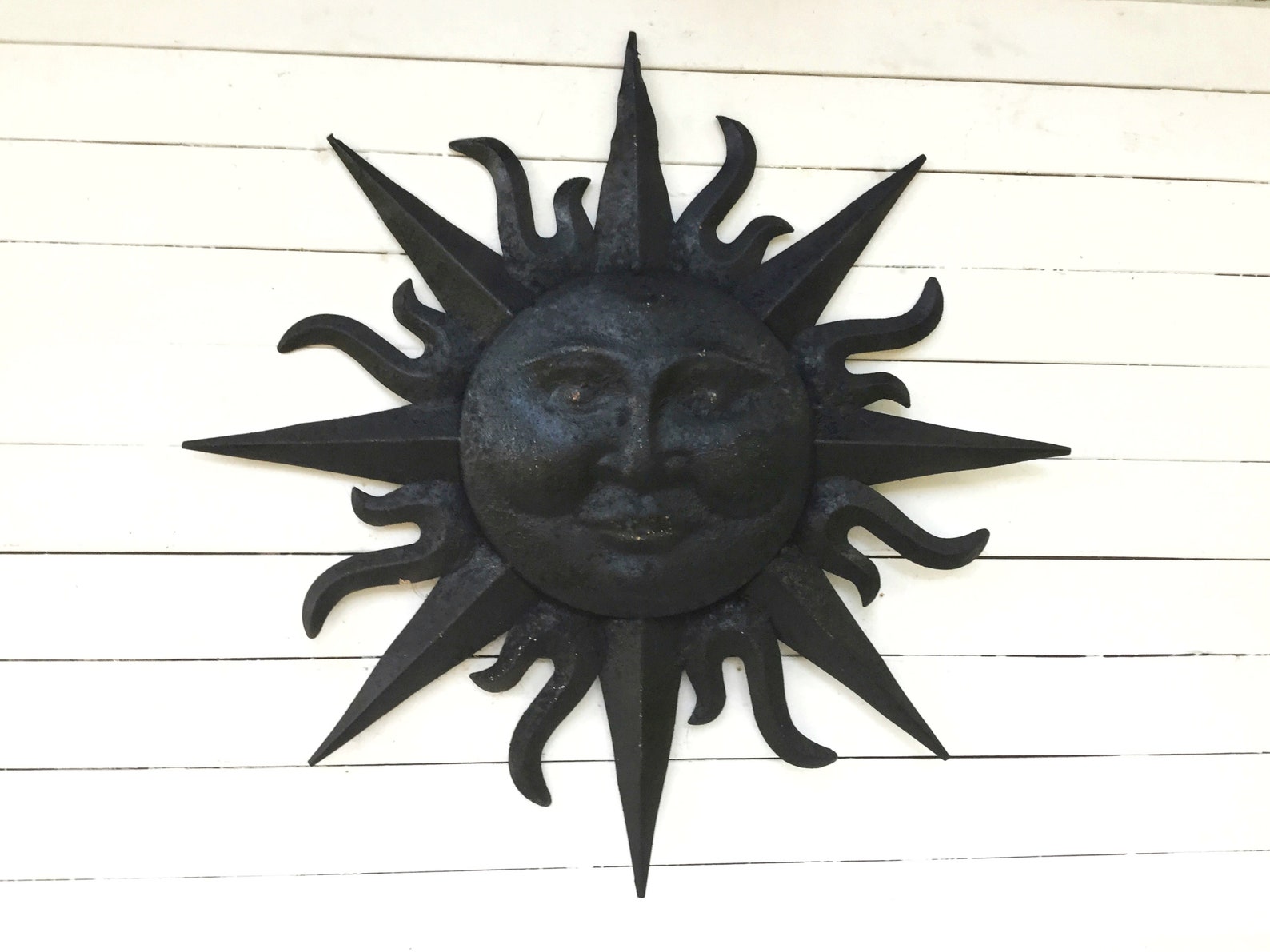 Metal Wall Art Metal Sun Wall Art Oil Rub Bronze Outdoor | Etsy