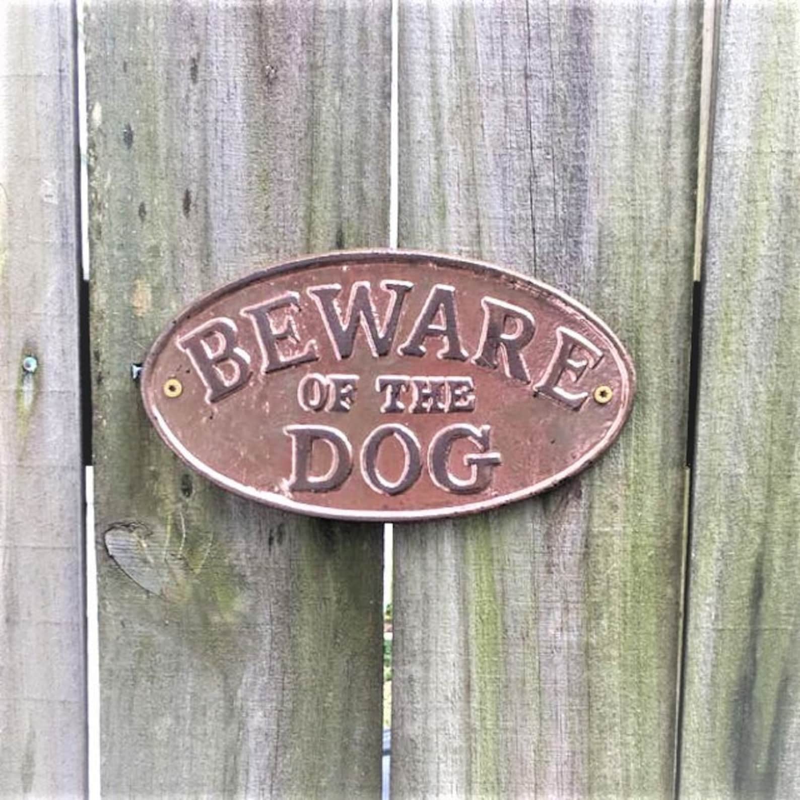 DOG Puppy Sign Beware of Dog Sign Vintage Inspired Sign - Etsy
