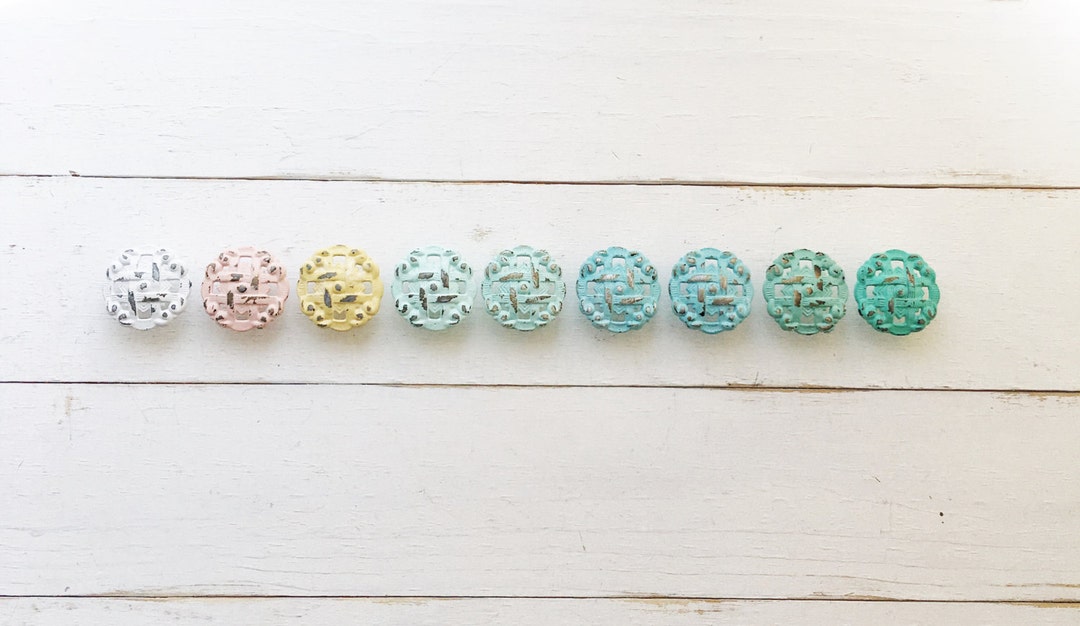 Lattice Lace Handles Shabby Chic Vintage Furniture Pull Dresser Drawer ...