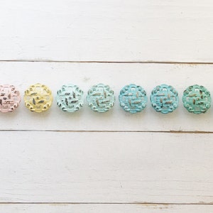 Lattice Lace Handles Shabby Chic Vintage Furniture Pull Dresser Drawer ...