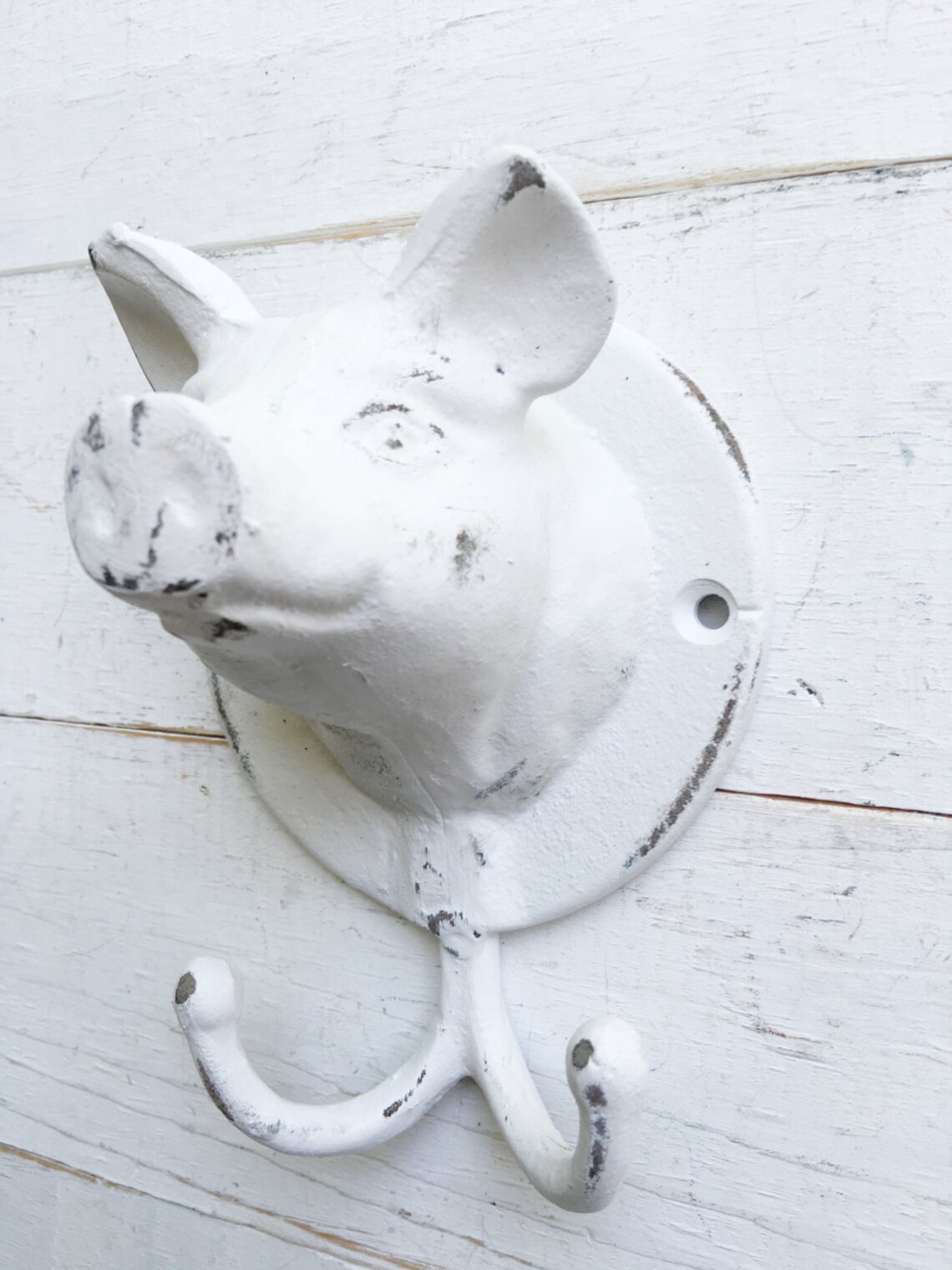 Cast Iron Kitchen Pig Hook ,cast Iron Decor, Pig Garden Statue ...