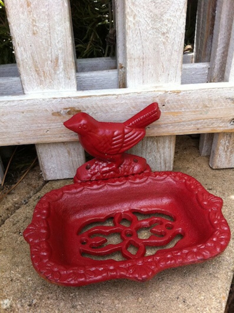 Soap Holder Cast Iron in Rustic Farmhouse Country Red Bold - Etsy