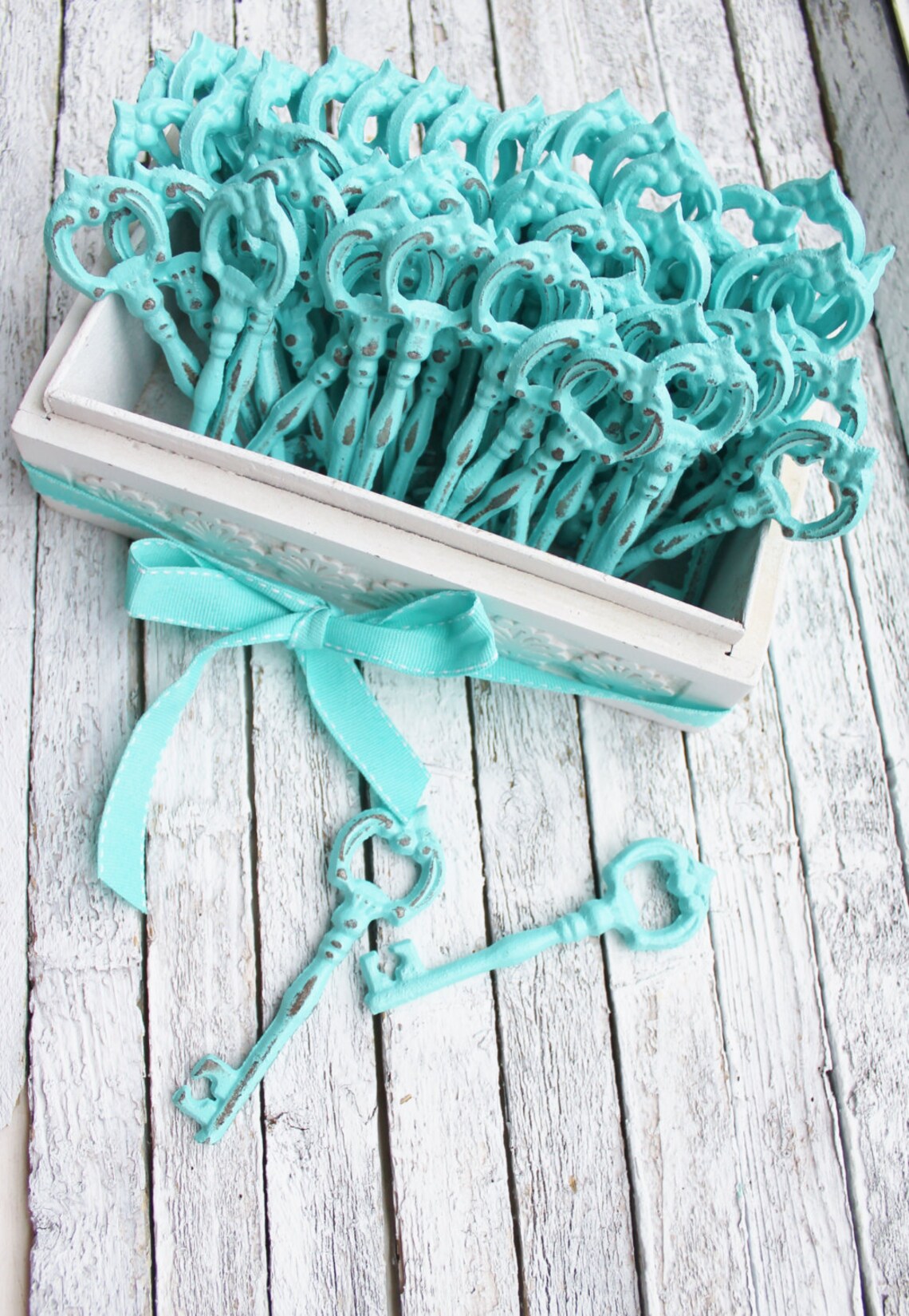 Light Turquoise Blue Skeleton Key-bottle Opener-wedding | Etsy