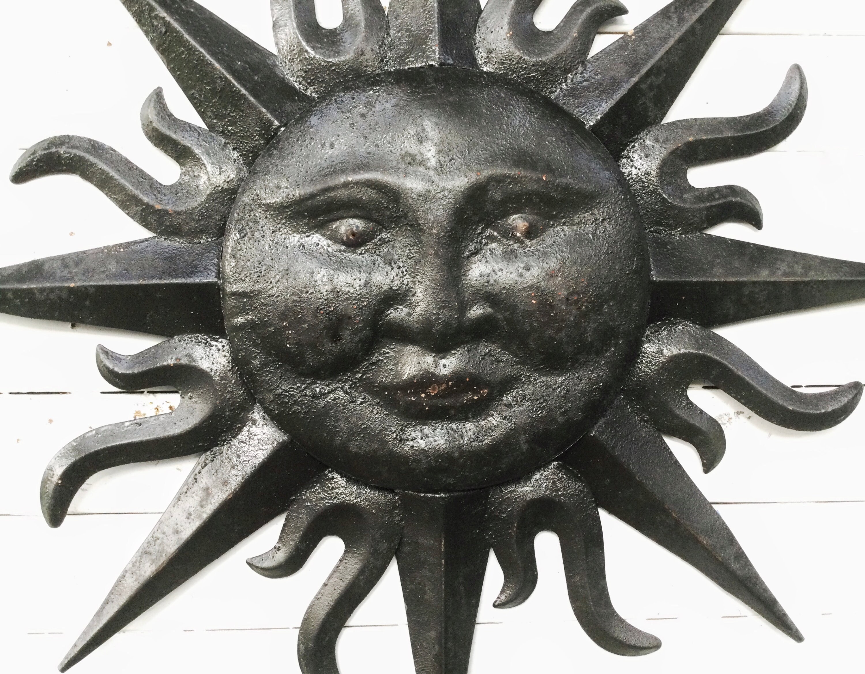 Metal Wall Art Metal Sun Wall Art Oil Rub Bronze Outdoor | Etsy