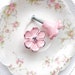 Blushing Pink Flower Knobs , Shabby Chic Dresser Drawer Pulls Knob Handles ,vintage Pink , Light ...