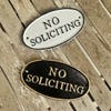 No Soliciting Sign Metal Aluminum 8"x12" Home Charges per Minute Funny ...