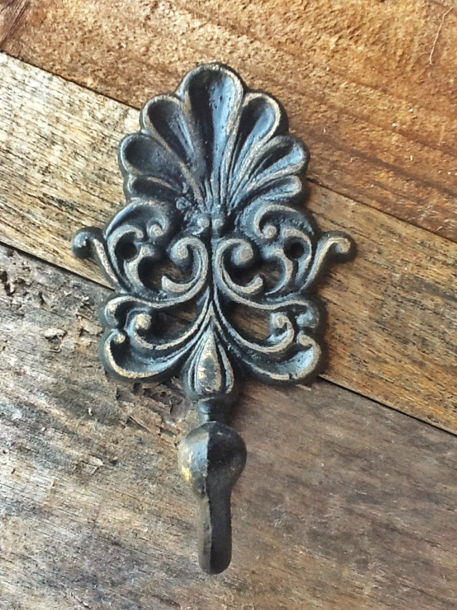 Ebony Black Rustic Wall Hook-home Decor-autumn Fall - Etsy