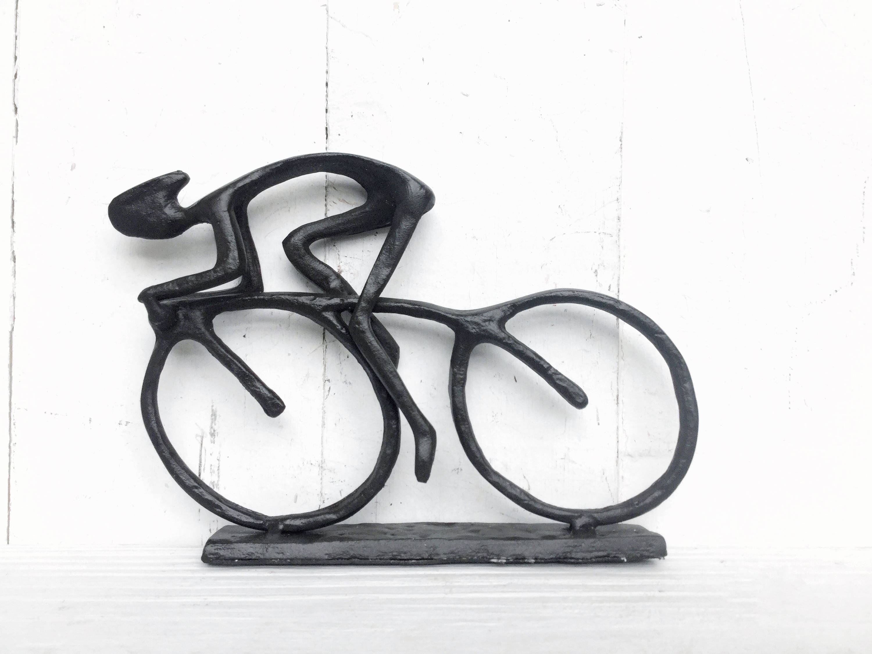Bicycle Rider Statue Figurine Cycling Gift Tour De France - Etsy