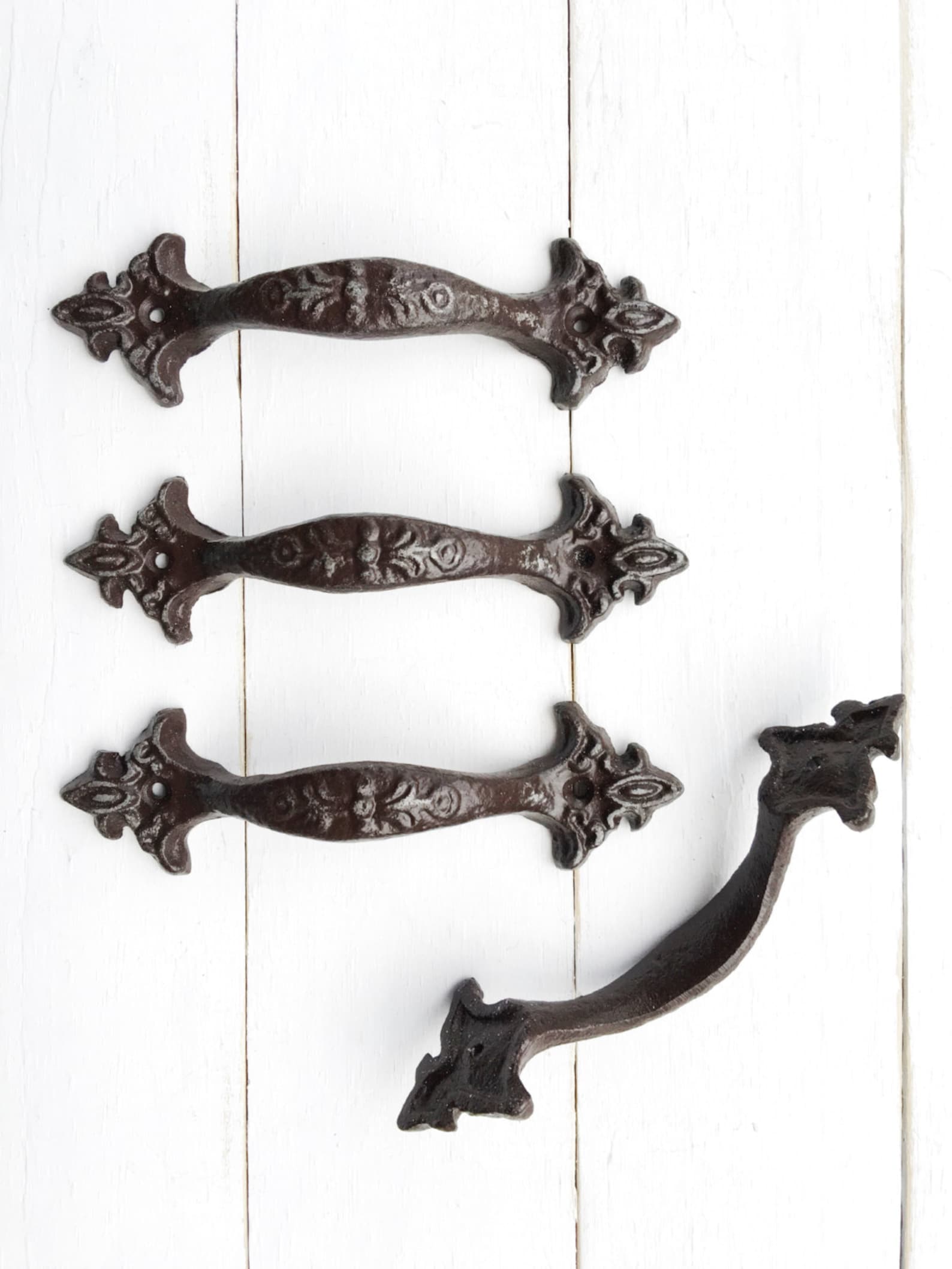 Drawer Pulls Rustic Shabby Chic Cast Iron Drawer Pull in - Etsy