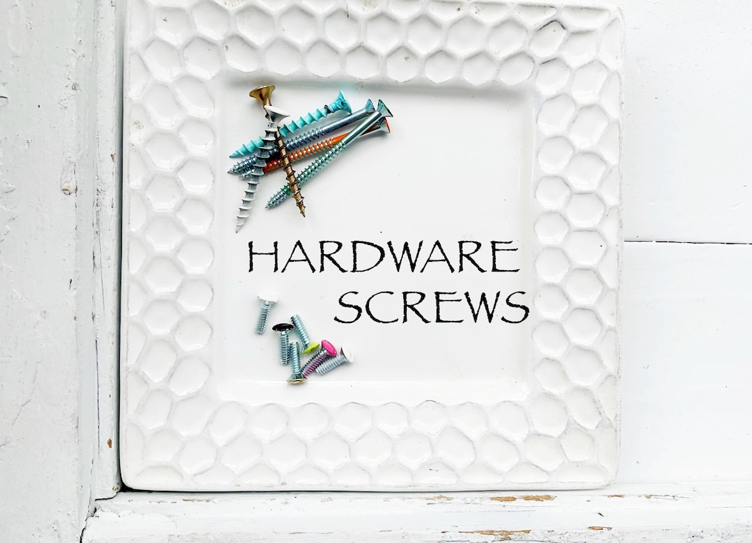2 Painted Screws to Match All Wall Hangings- Painted Metal- Pick Your ...