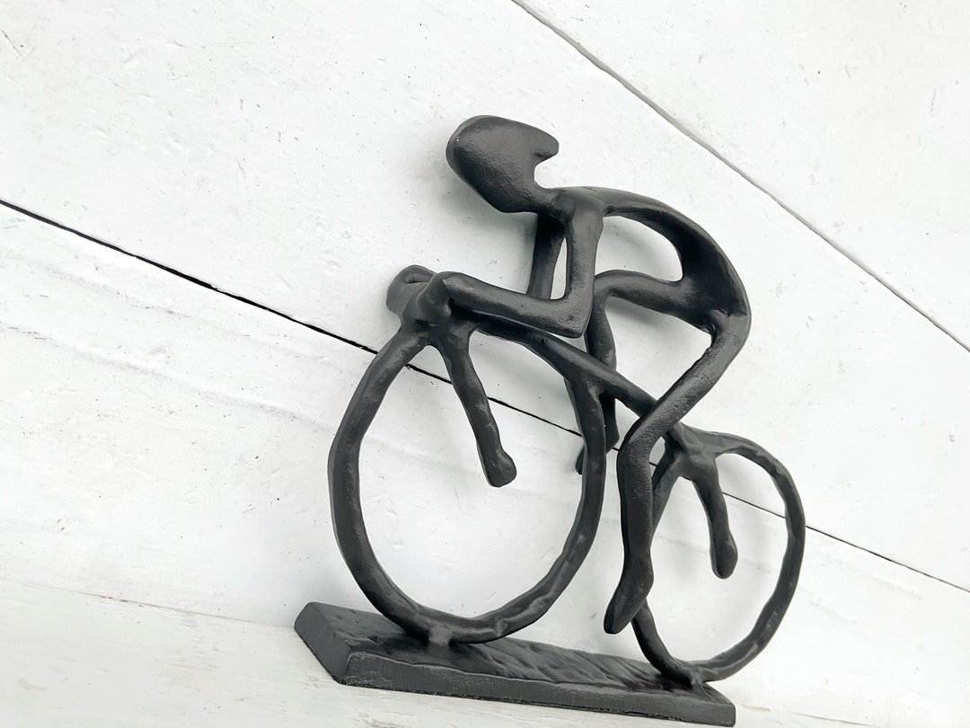 Cyclist Metal Sculpture Gift , Gift for Father , Gift for Cyclist ...