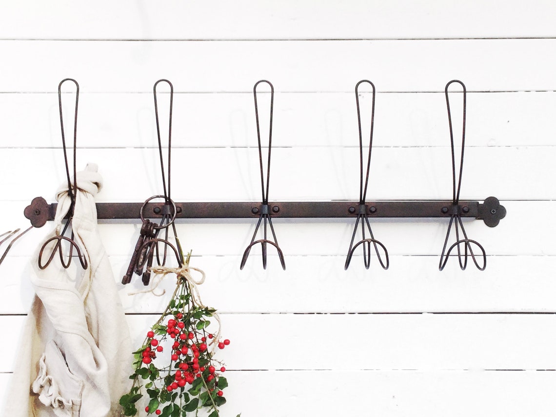 Farmhouse Wall Hook Entryway Hook Double Loop Hook Metal | Etsy
