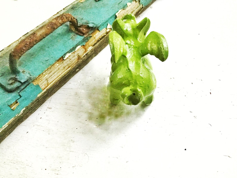 Cast Iron Flying Pig Cast Iron Decor Flying Pig Garden | Etsy