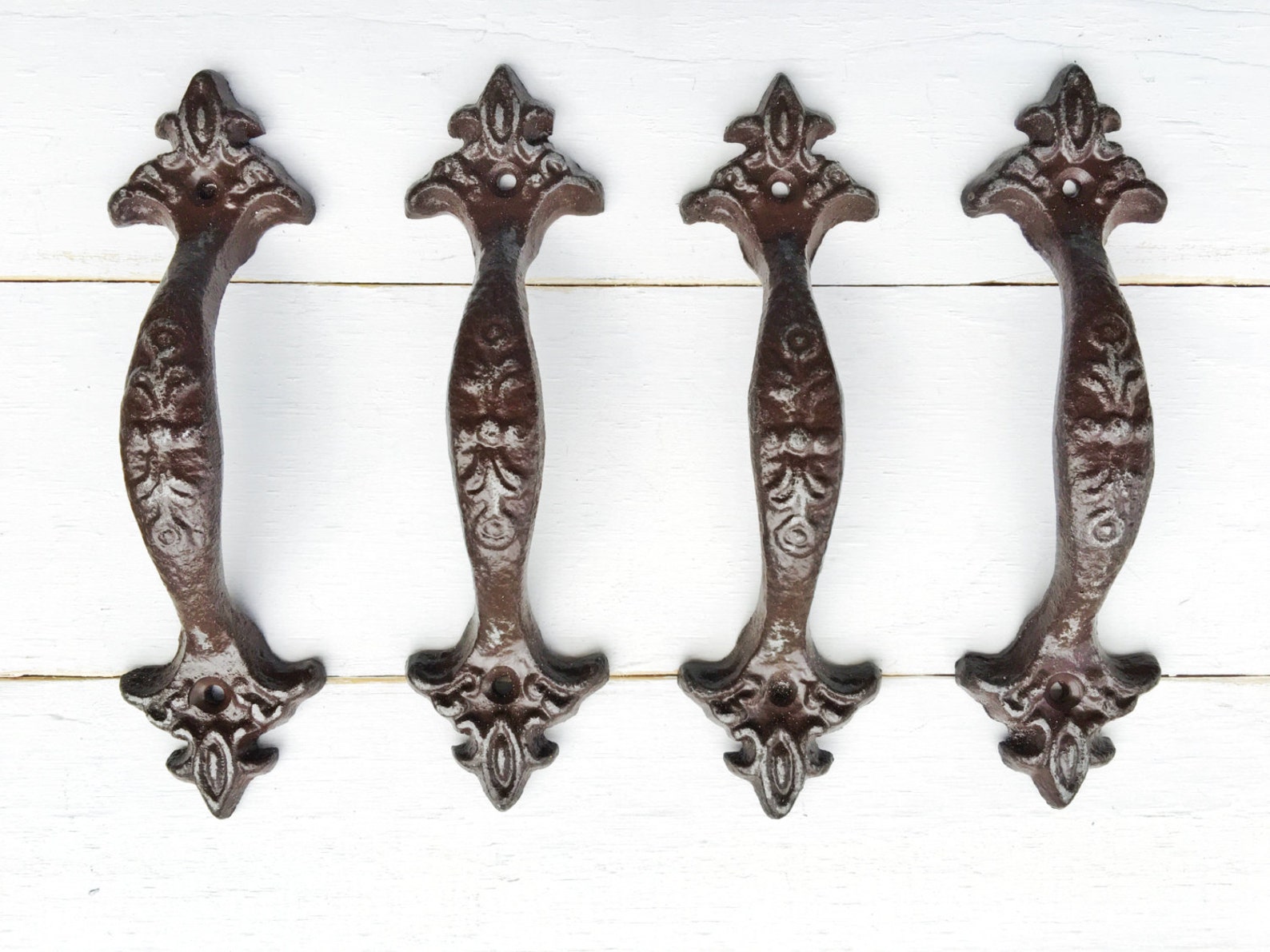 Drawer Pulls Rustic Shabby Chic Cast Iron Drawer Pull in - Etsy