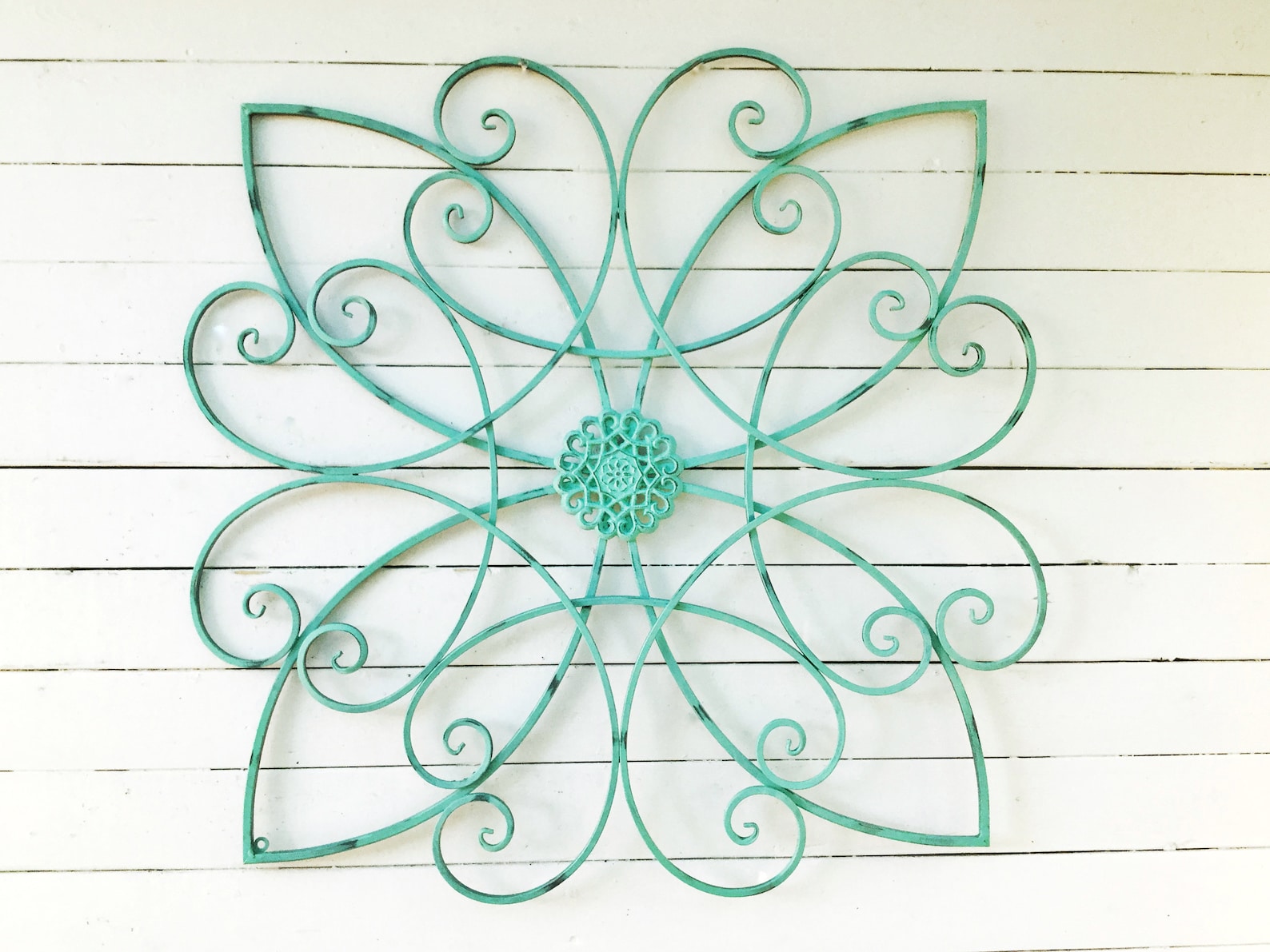 Scroll Metal Wall Art, Scroll Wall Decor, Iron Art, Contemporary Metal ...