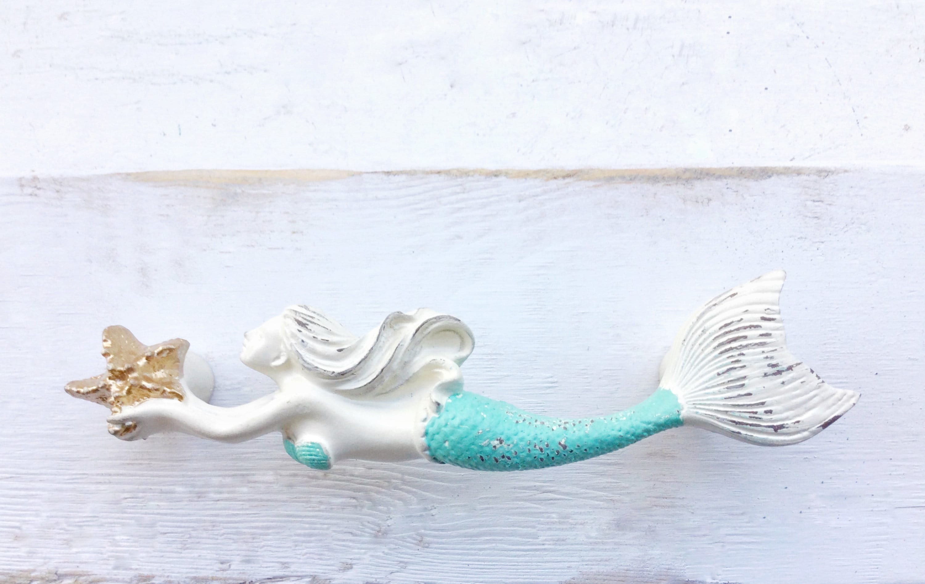 Mermaid Drawer Pull Girls Ocean Theme Accessories Mermaid - Etsy