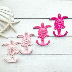 Sea Turtle Wall Hook , Coastal Cast Iron Turtle Hook , Beach Decor ...