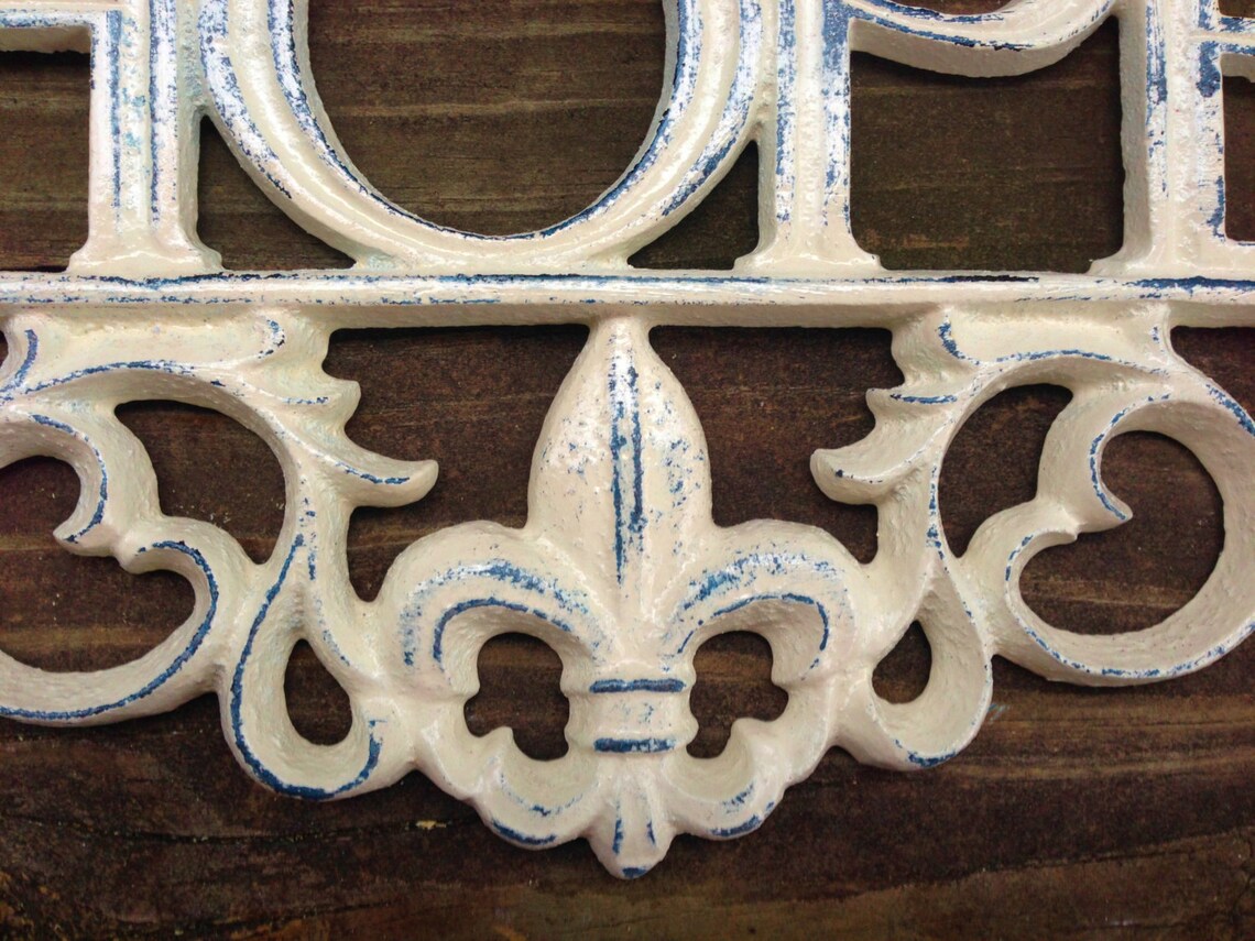 Cast Iron HOPE SIGN Ornate Creamy Ivory-distressed Style-home - Etsy