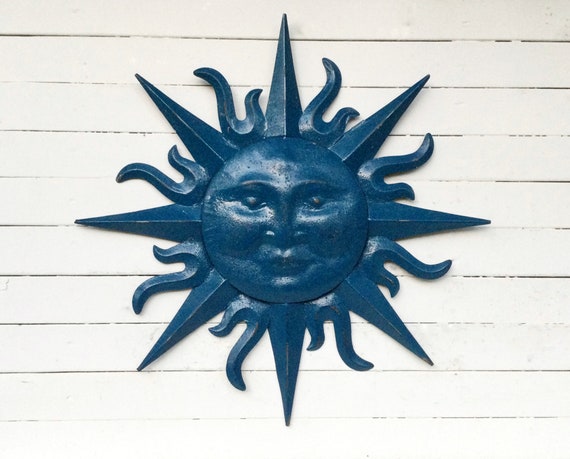 Blue Sun Face Logo