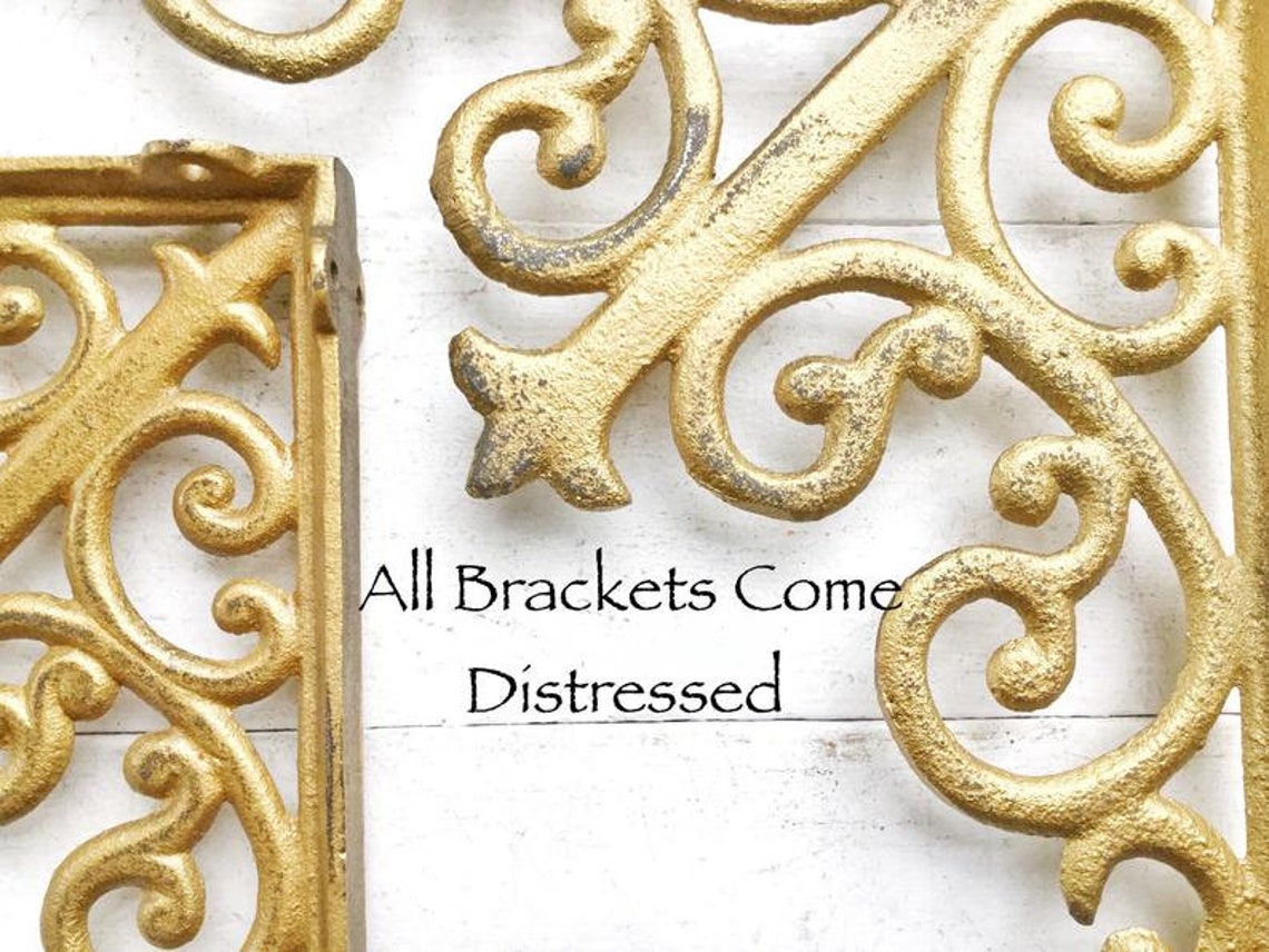 Shabby Chic, Iron Brackets, Iron Shelf Brackets, Shelf, Shelf Decor ...