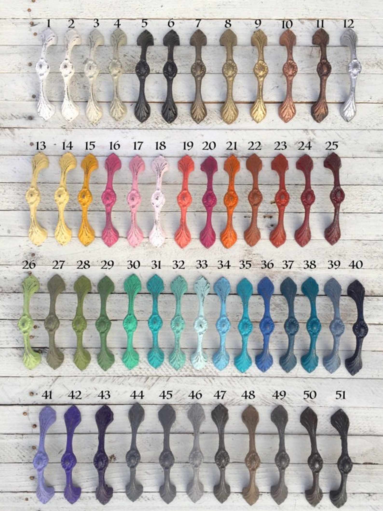 Rustic Patina Distressed Hardware Drawer Pulls Green Handles - Etsy