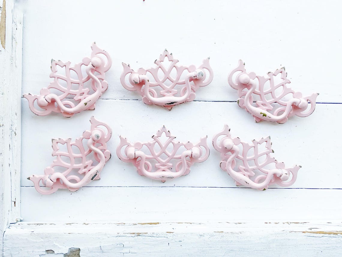 Cabinet Knobs Pulls , Cabinet Pulls Vintage Style ,in Blushing Pink ...