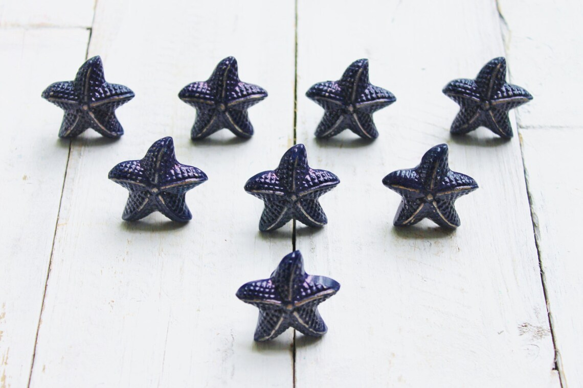 Starfish Knobs Nautical Beach Decor Cabinet Knobs Drawer - Etsy