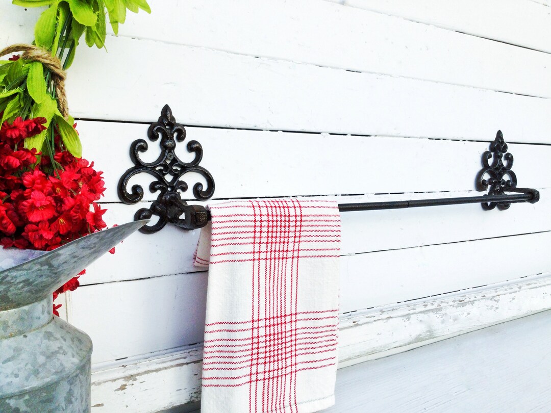 Rustic Towel Bar , Kitchen Towel Holder , Hand Towel Holder , Bath ...