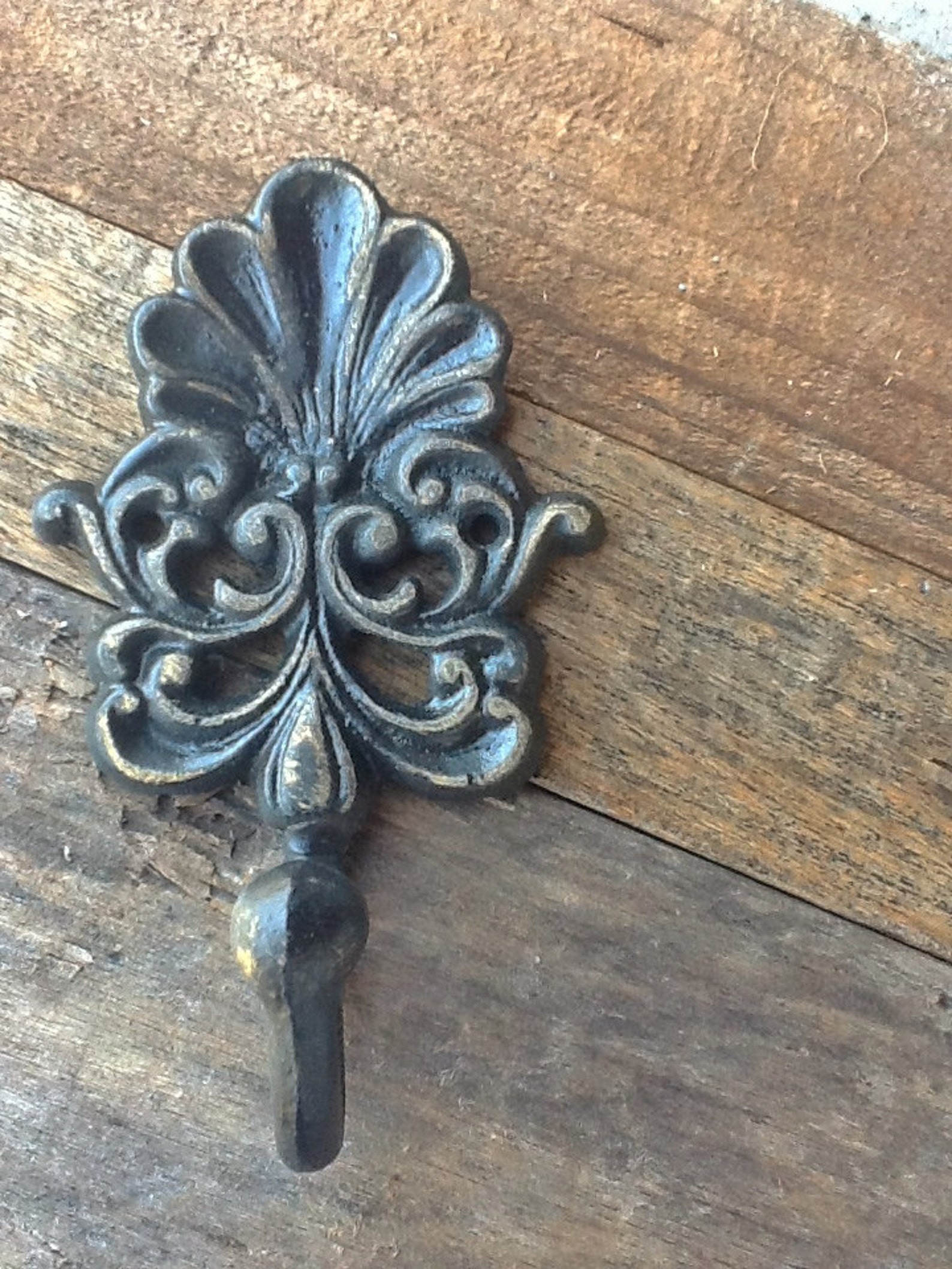 Ebony Black Rustic Wall Hook-home Decor-autumn Fall - Etsy