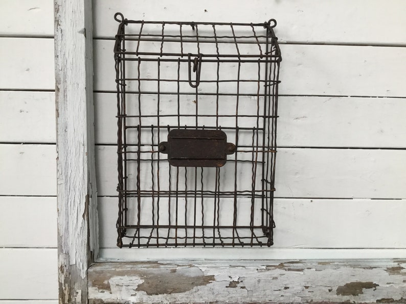 Rustic Metal Mailbox metal Hanging Mailbox Wall Mount - Etsy