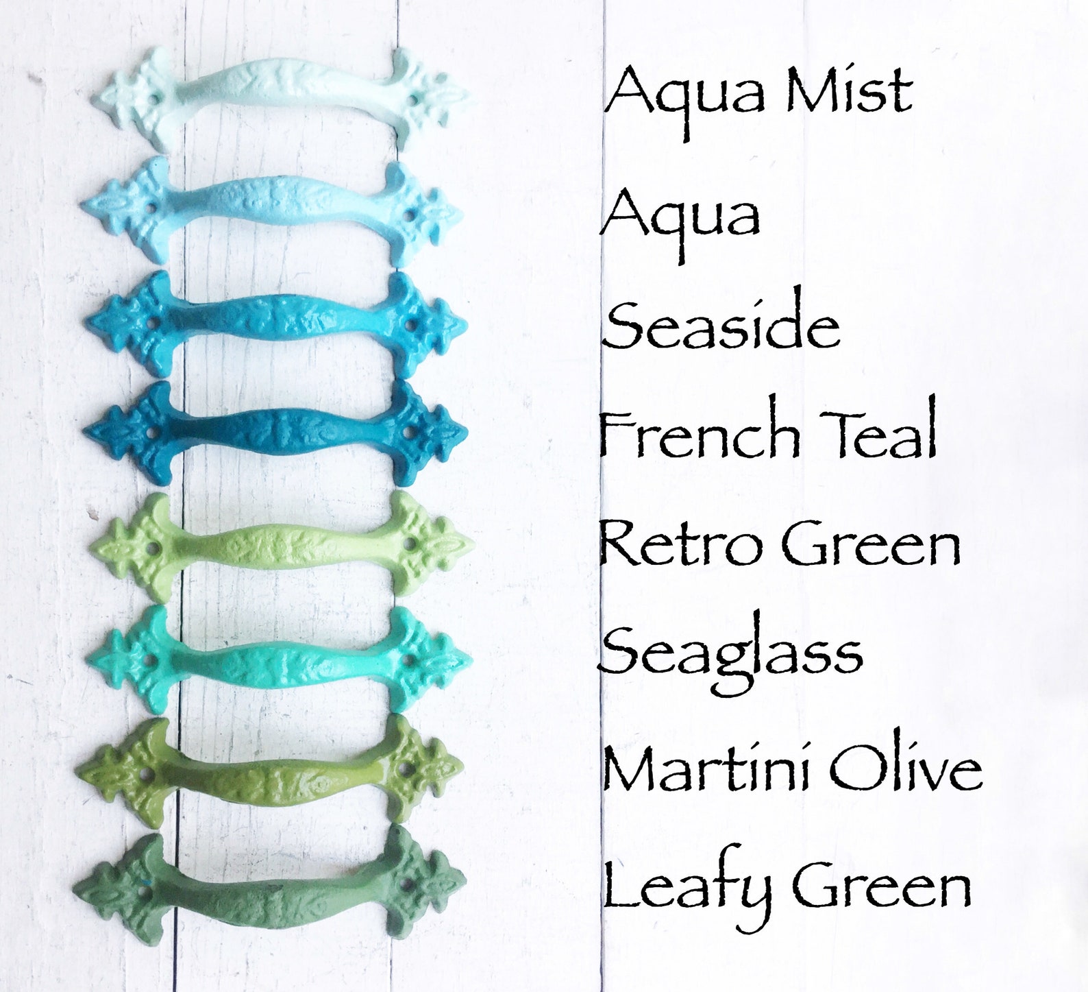 Shabby Chic Dresser Drawer Pulls Handles Colorful Hardware - Etsy