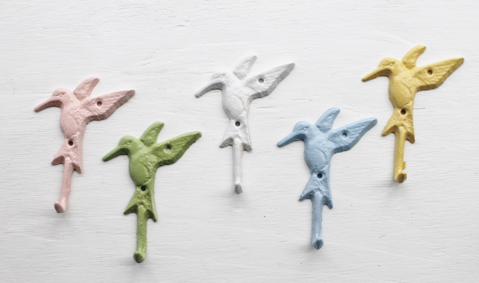 Hummingbird Hook Cast Iron Garden Decor-shabby Chic-summer - Etsy