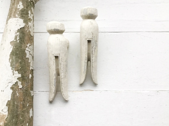 Vintage Laundry Clothes Pin Pulls Shabby Kitchen Knobs - Etsy