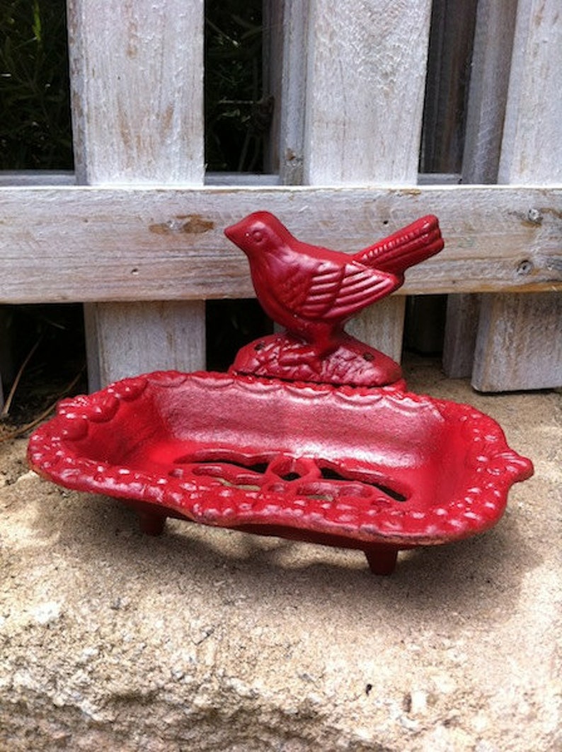 Soap Holder Cast Iron in Rustic Farmhouse Country Red Bold - Etsy