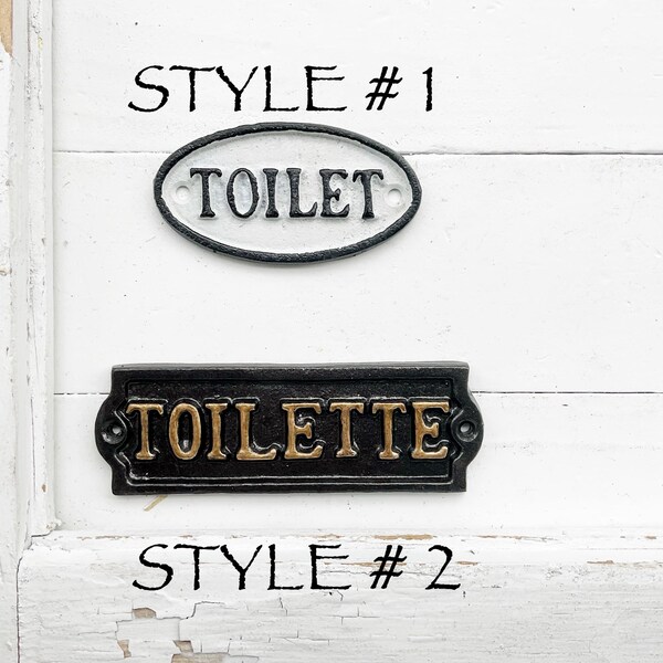 French Toilette Door Signs - Etsy