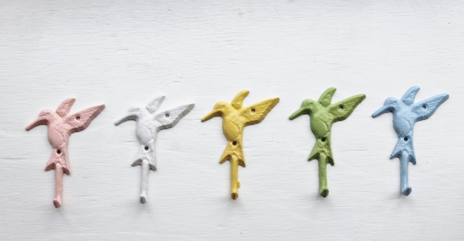 Hummingbird Hook Cast Iron Garden Decor-shabby Chic-summer - Etsy