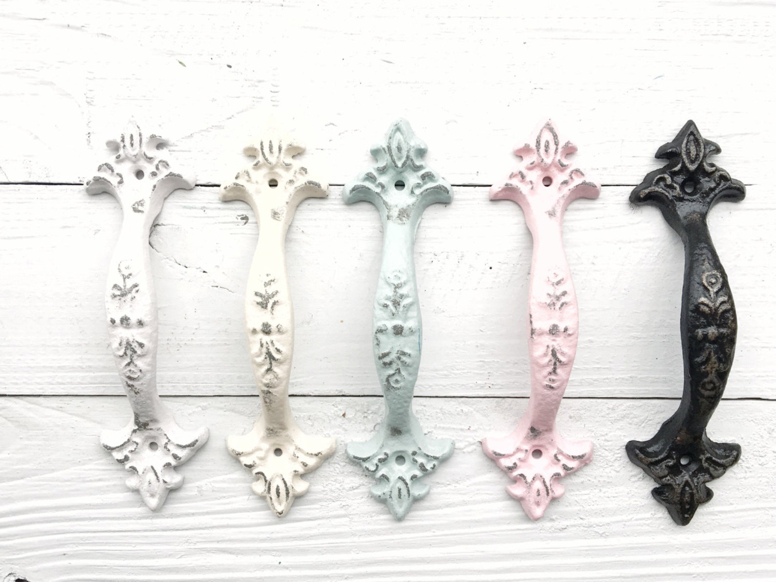 Drawer Pulls Rustic Shabby Chic Cast Iron Drawer Pull - Etsy