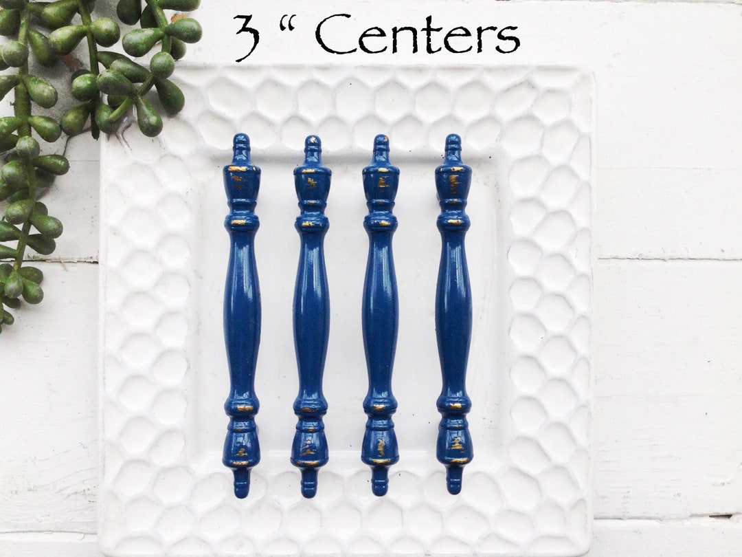 Nautical Blue Hardware Pulls , Decorative Dresser Drawer Knobs ...