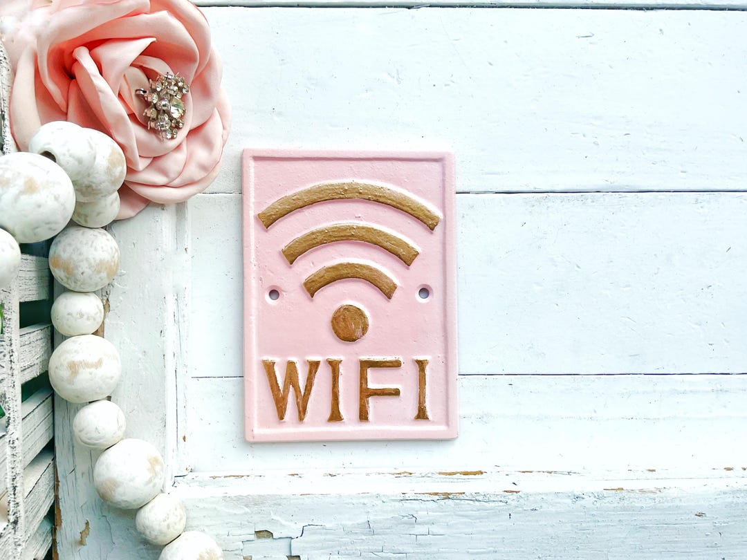 WIFI Hotspot Cast Iron Sign , Password Sign ,for Home Rentals , Small ...