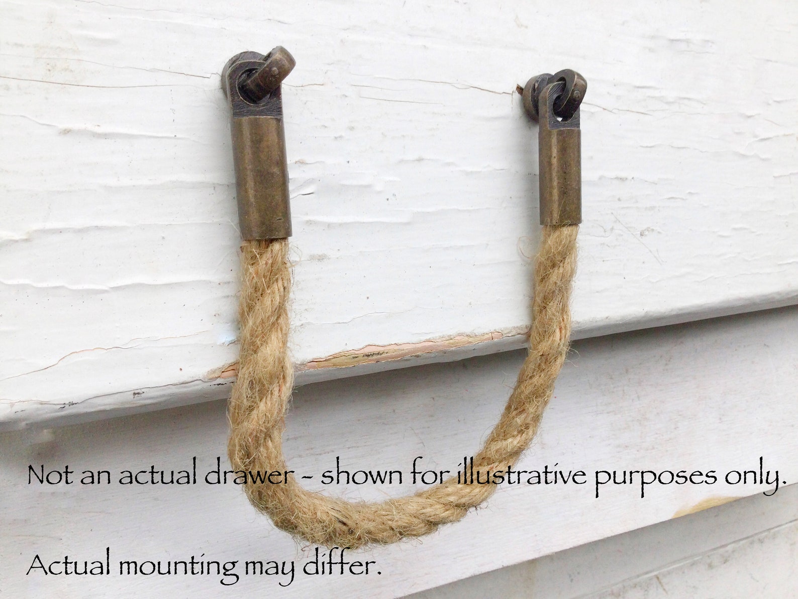 Jute Rope Pulls Handle Knobs Western Rustic Hardware | Etsy